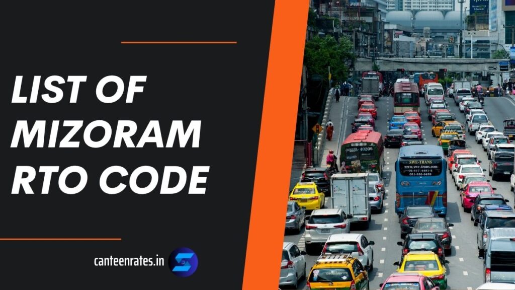 Telangana RTO Vehicle Registration Code List 2025 - Canteen Rates 2025
