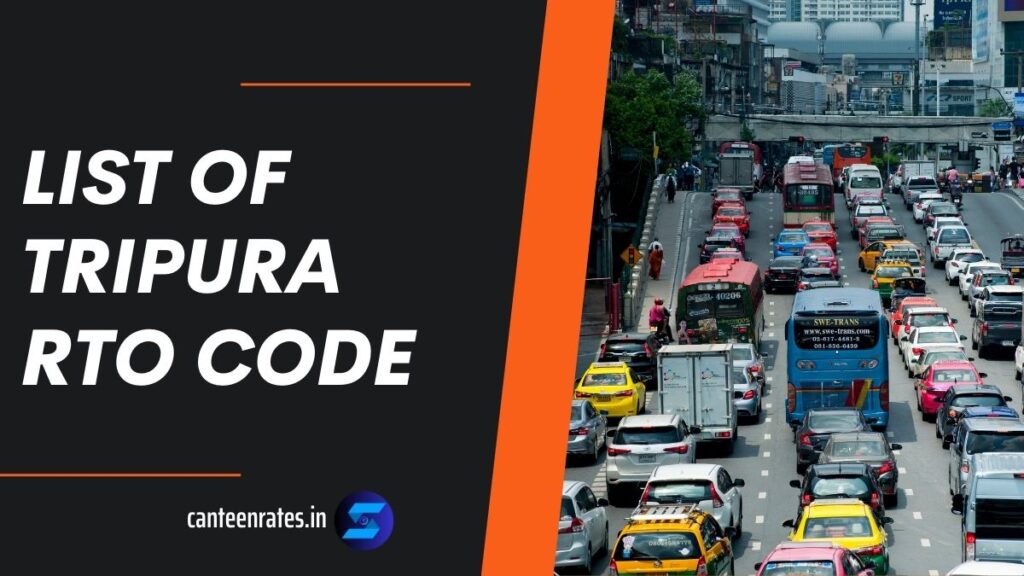 Telangana RTO Vehicle Registration Code List 2025 - Canteen Rates 2025