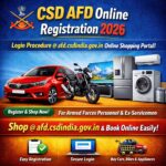 CSD AFD Online Registration 2026: Login Procedure @afd.csdindia.gov.in ...